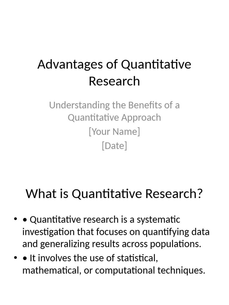 Advantages_of_Quantitative_Research | PDF