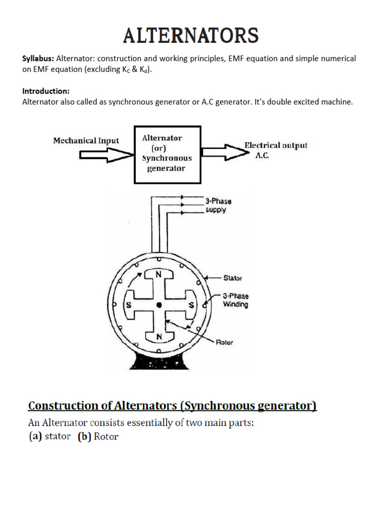 Alternators | PDF