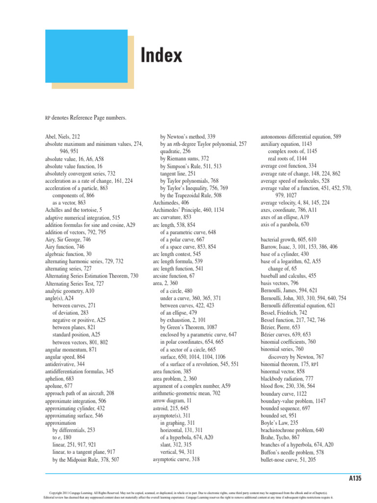 index | PDF | Integral | Function (Mathematics)