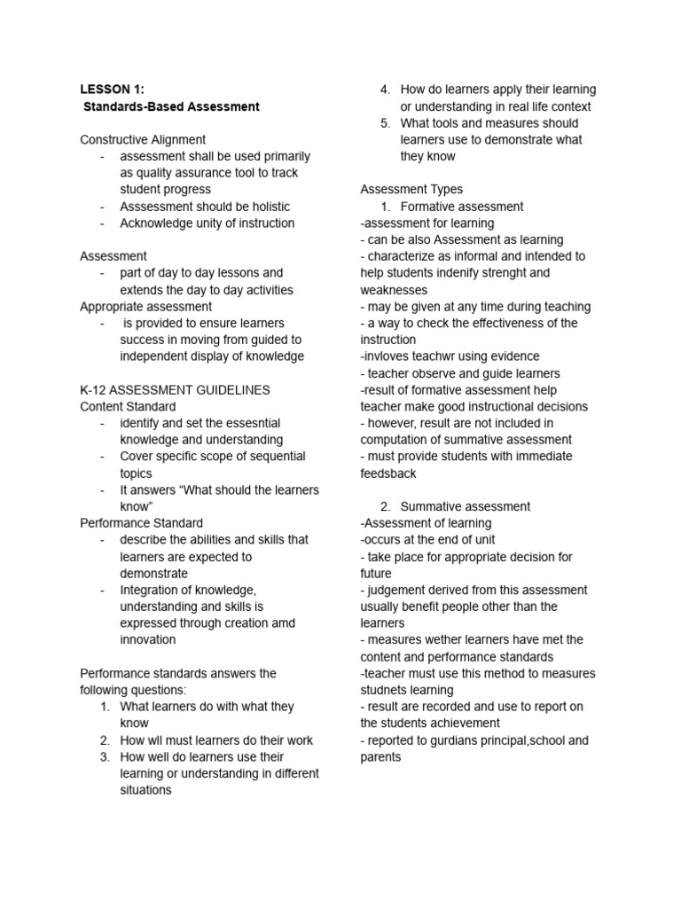Chapter 2-EDUC 7 Reviewer | PDF | Educational Assessment | Learning