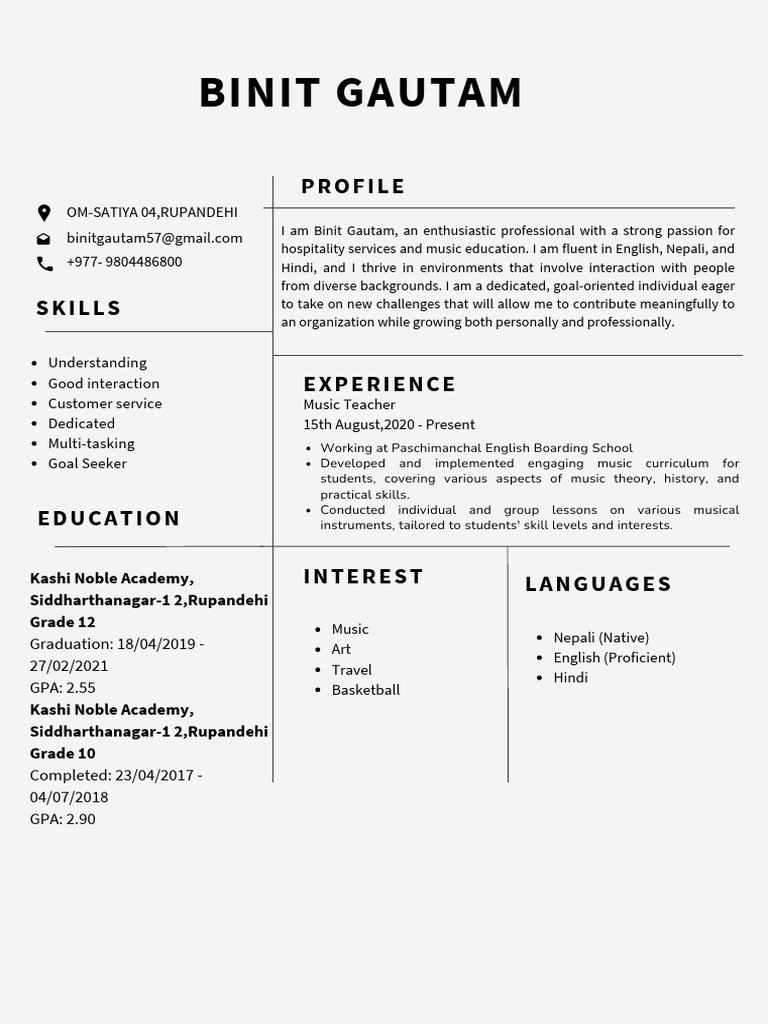 5. Revised CV | PDF