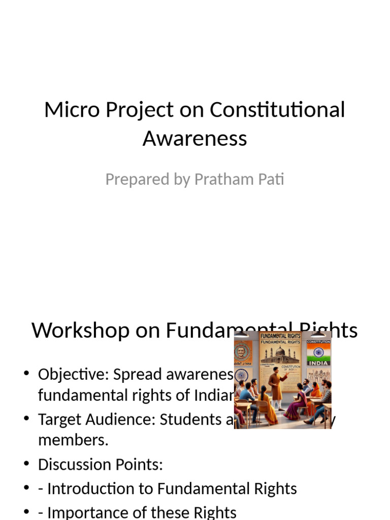 Constitutional Awareness Project Improved | PDF
