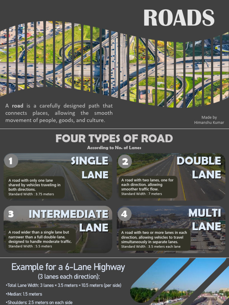 Road Presentation For RCD | PDF | Road Surface | Lane