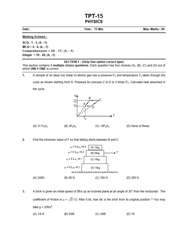 TPT-15 Paper | PDF | Collision | Momentum