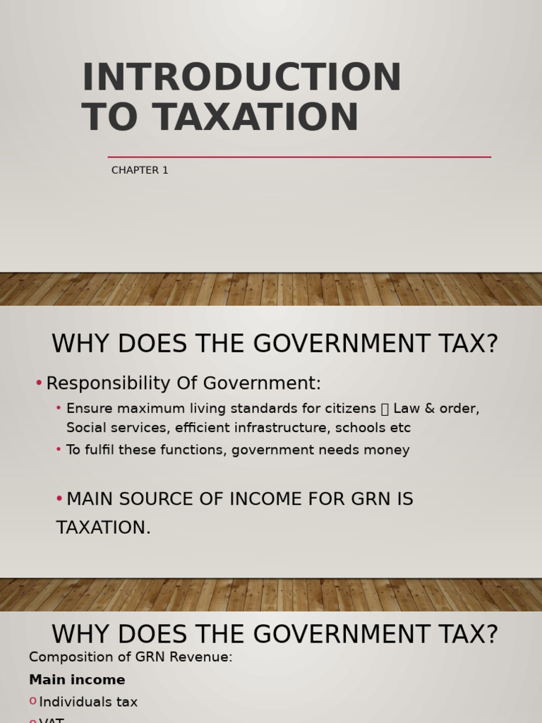 Introduction to Taxation - 2024 | PDF | Taxes | Corporate Tax