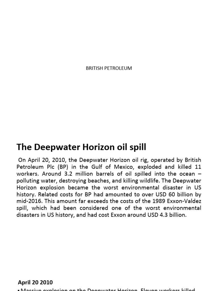 Case Studies | PDF | Bp | Oil Spill