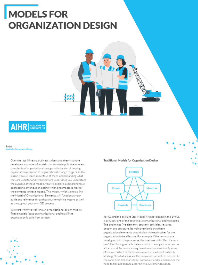 Lesson 3 Models For Organization Design | PDF | Learning | Design