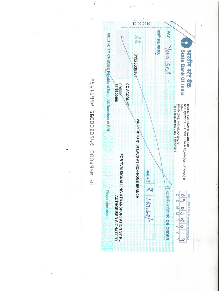 CC-cancelled Cheque | PDF