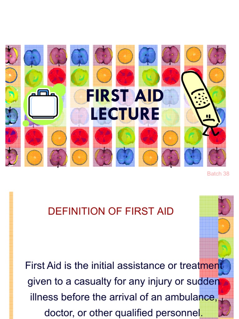 First Aid Lecture 1 | PDF