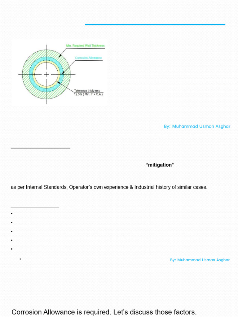 Factors Affecting Corrosion Allowance 1729188595 | PDF | Corrosion | Risk