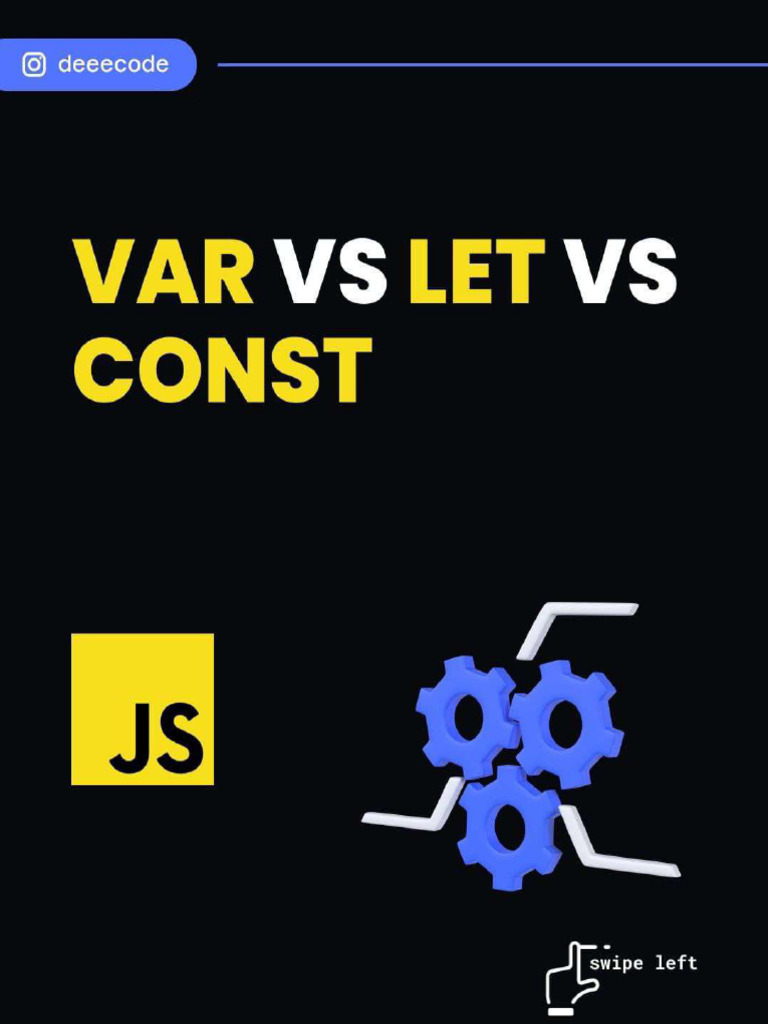 VAR Vs LET Vs CONST | PDF
