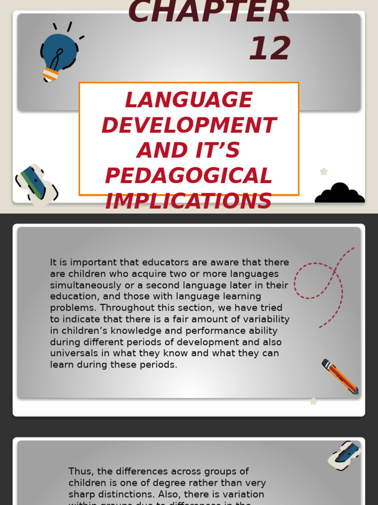 Chapter12 - Language Development and Its Pedagogical Implications | PDF ...