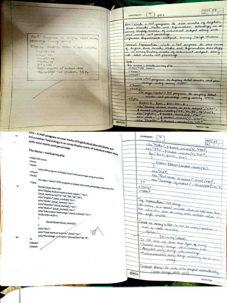 Server Side Scripting (PHP) SOP | PDF