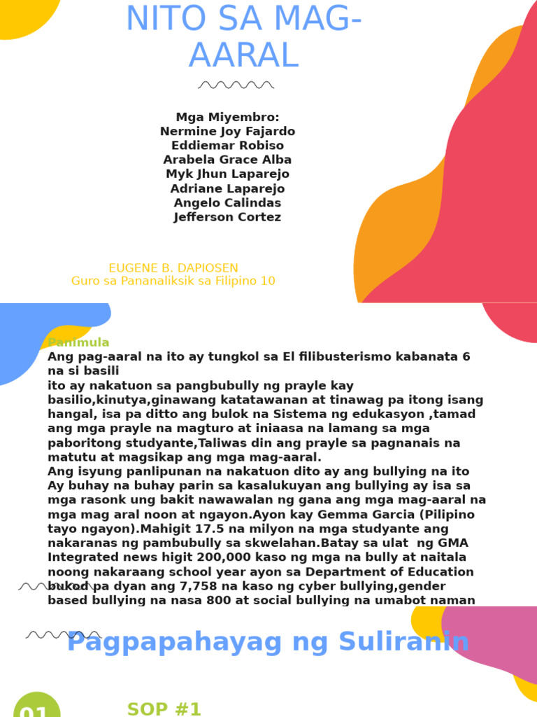 Template Sa Research Presentation | PDF