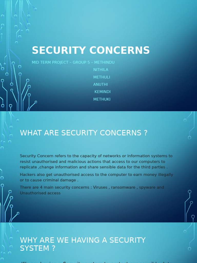 Understanding Security Concerns in IT | PDF | Computers | Technology ...