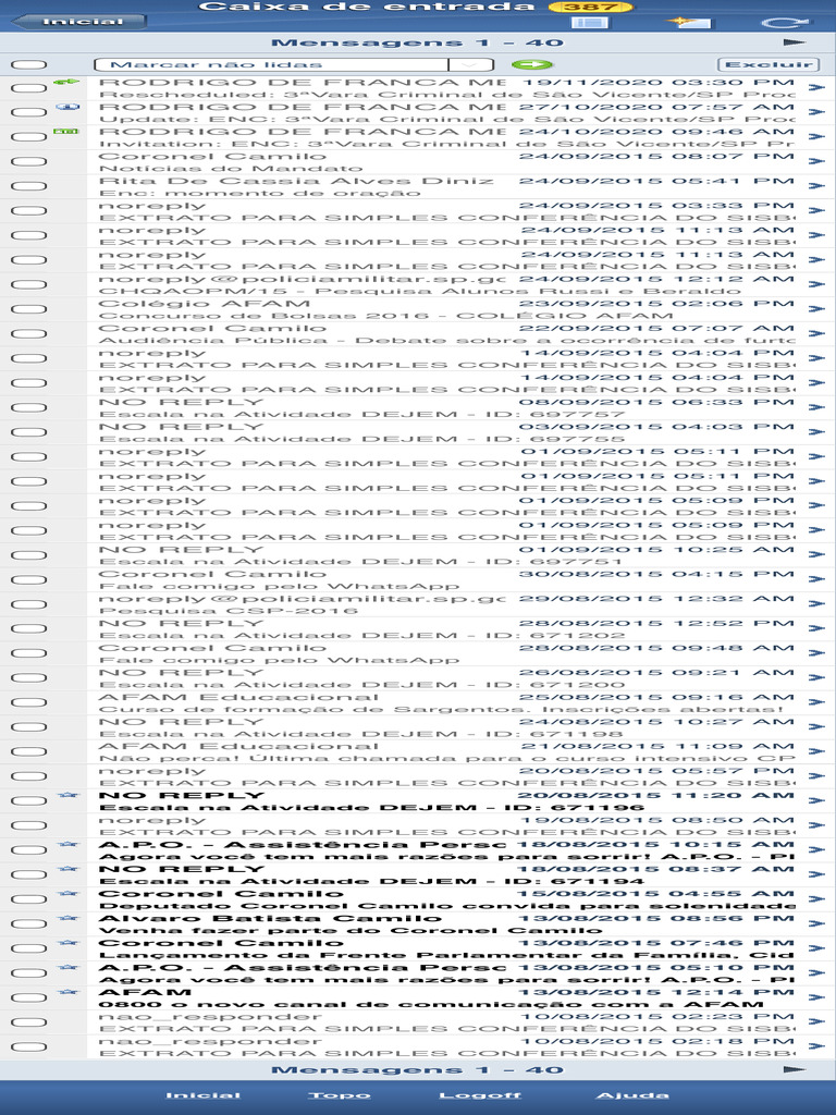 IBM INotes Caixa de Entrada | PDF
