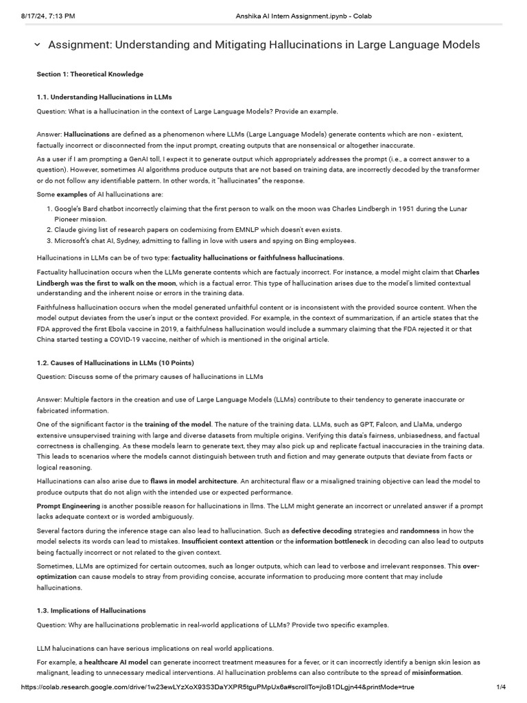 Anshika AI Intern Assignment | PDF | Artificial Intelligence | Intelligence (AI) & Semantics