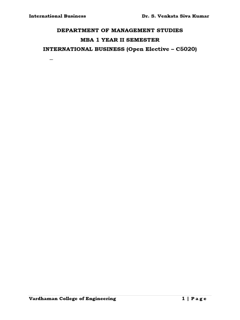 IB Unit III Caselets | PDF | World Trade Organization | Trade Agreements