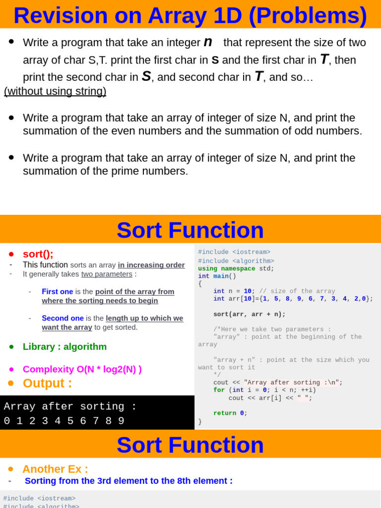 4-Arrays 2 | PDF | Namespace | Parameter (Computer Programming) 4-Arrays 2 | PDF | Namespace | Parameter (Computer Programming)