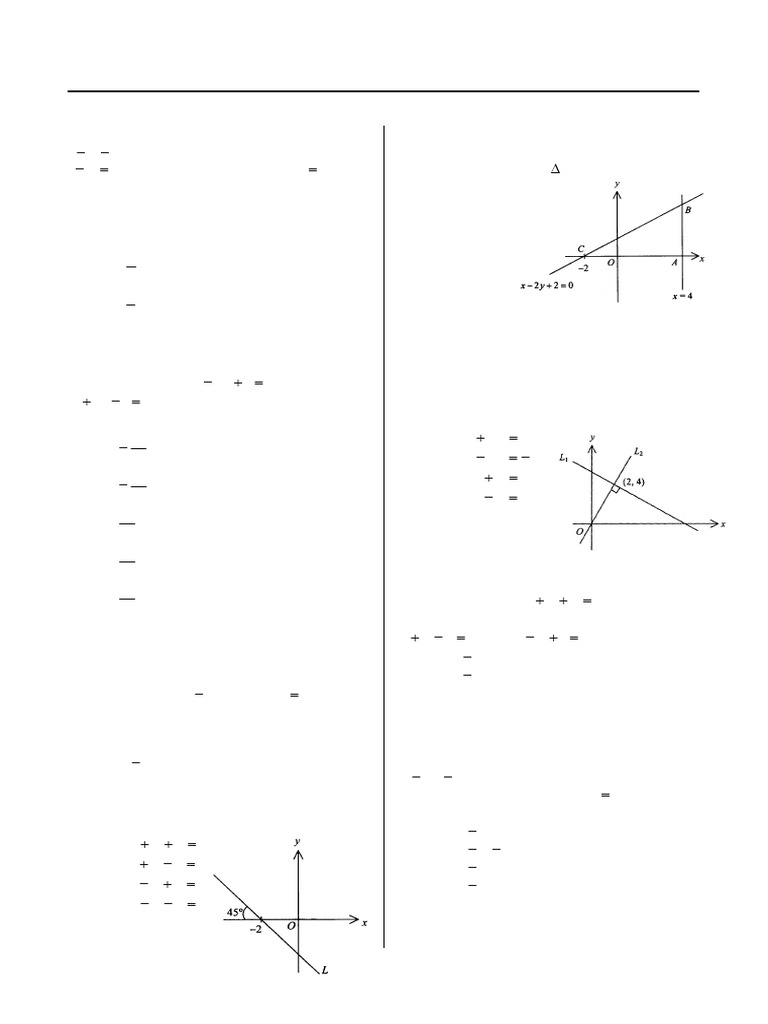 Coordinate Geometry MC Questions | PDF | Line (Geometry) | Algebraic ...