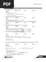 Binomial Theorem Exam Questions and Solutions | PDF | Mathematical ...