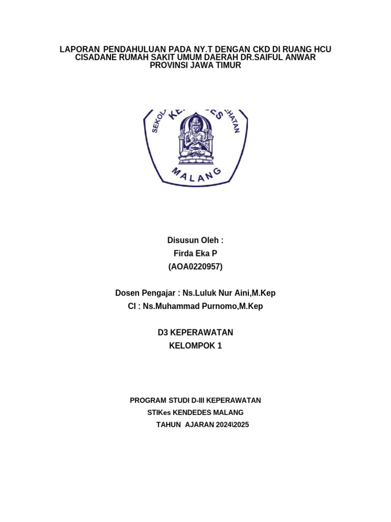 LP CKD Hcu Cisadane Epe | PDF