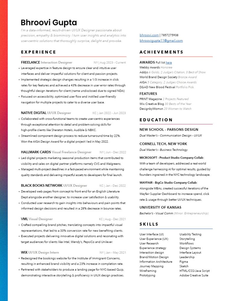 Bhroovi - UIUX Designer | PDF | Computing | Cyberspace