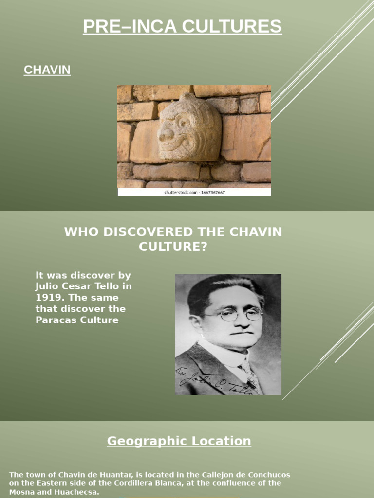 Chavin Culture: Origins, Economy, and Art | PDF