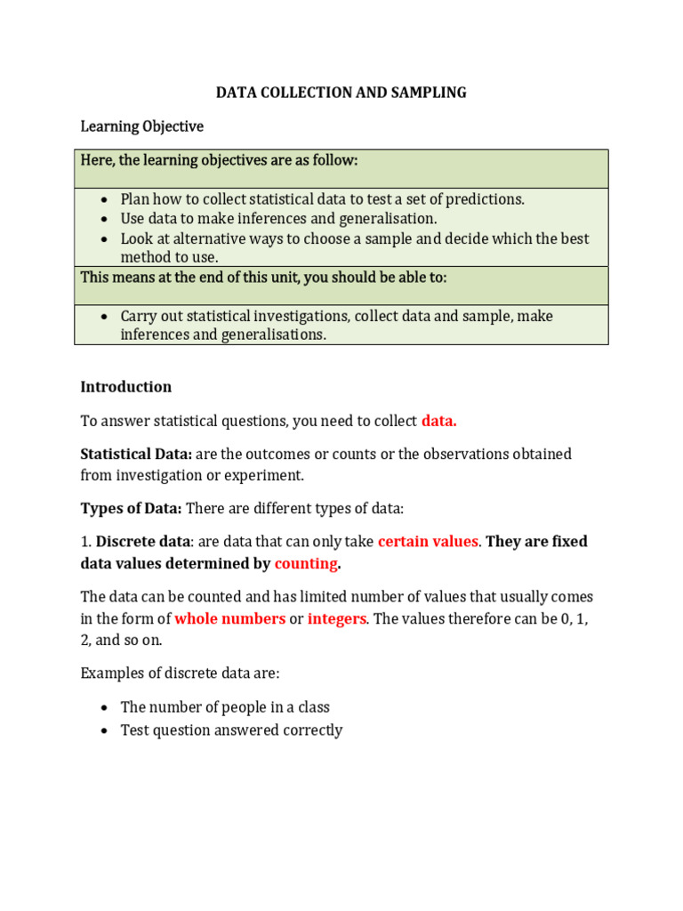 Stats Part 1 | PDF | Statistics | Statistical Inference