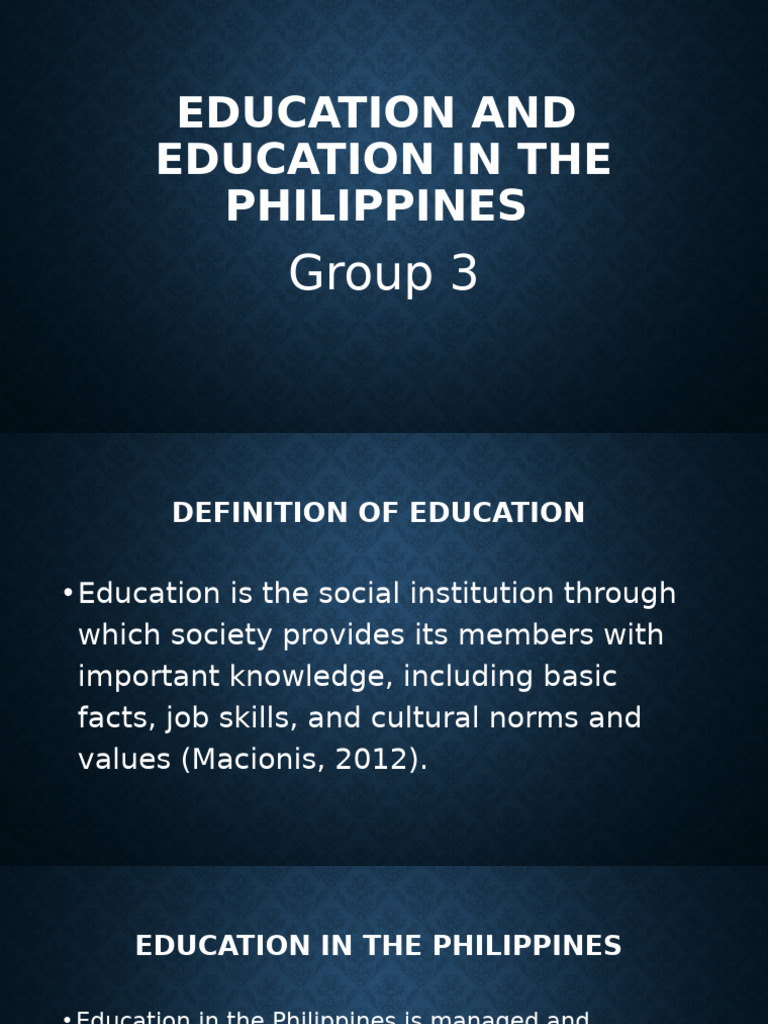 Education and Education in The Philippines | PDF | Schools | Secondary ...