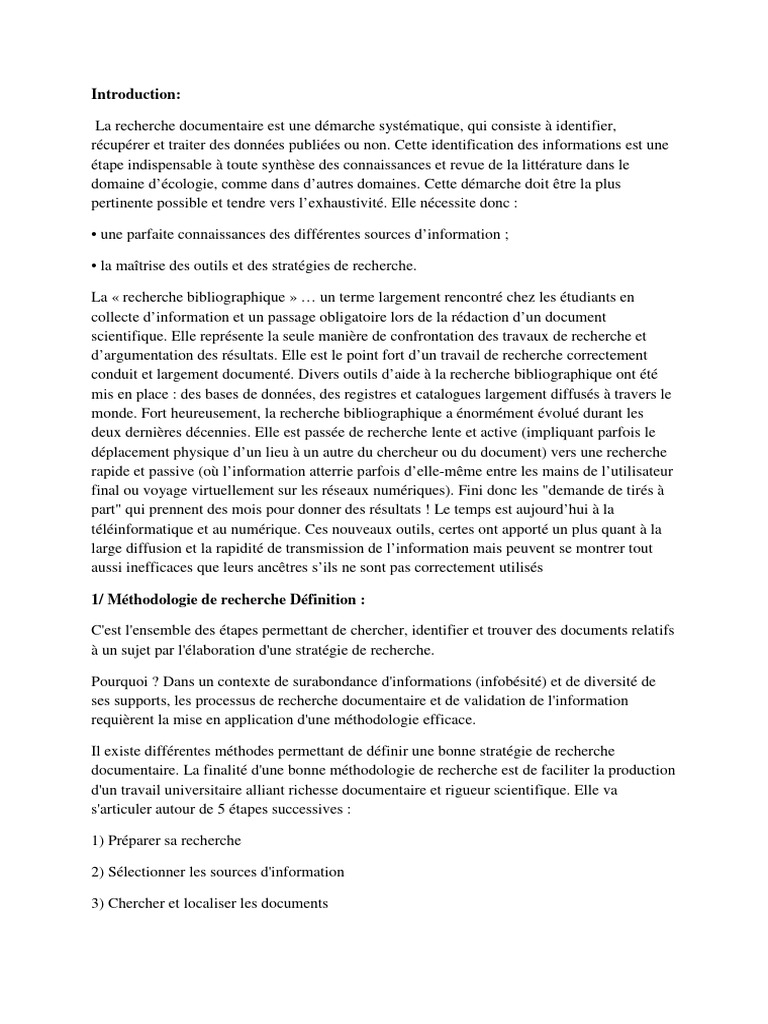 Guide de recherche documentaire efficace | PDF | Recherche d ...