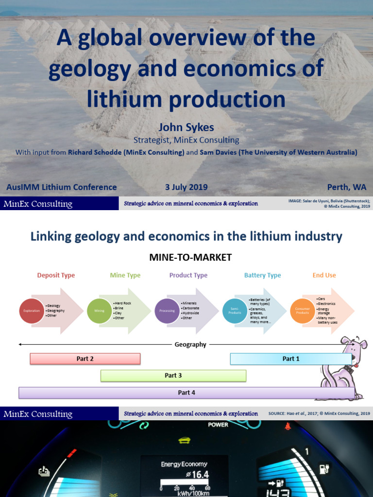 Lithium Presentation July 2019 | PDF | Lithium | Lithium Ion Battery