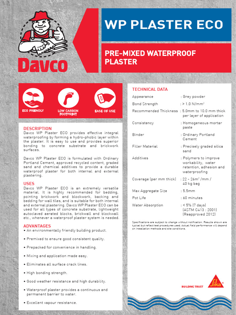 WP WP Plaster | PDF | Plaster | Cement