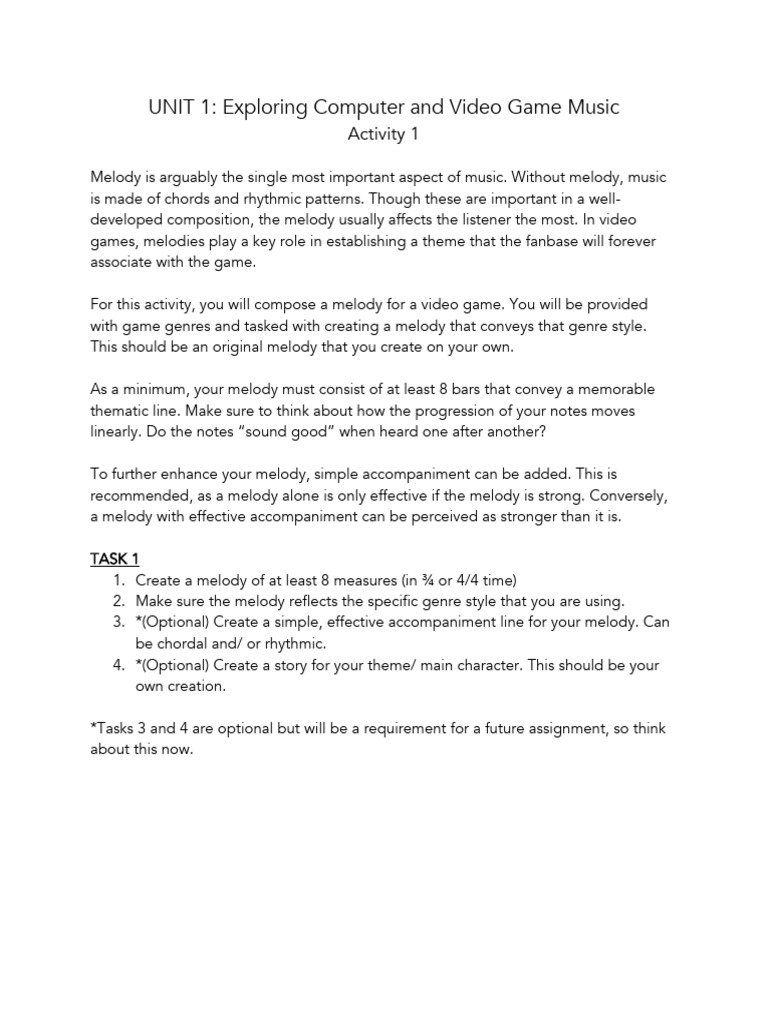 UNIT_1-_VIDEO_GAMES_Activity_1 (5) | PDF