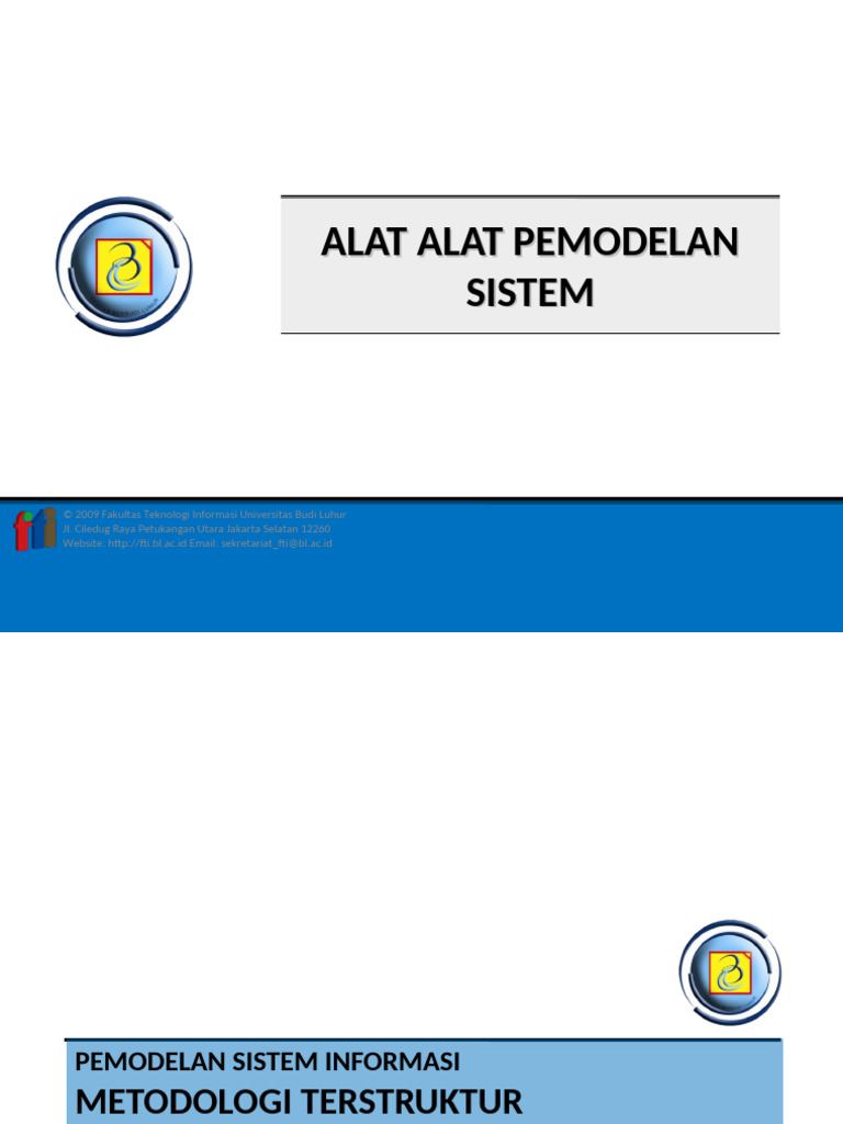 Alat Pemodelan Sistem Informasi | PDF