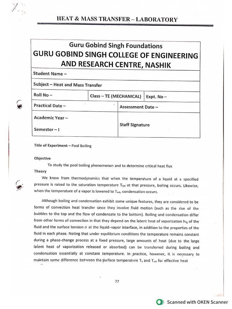 HMT Practical 8 | PDF