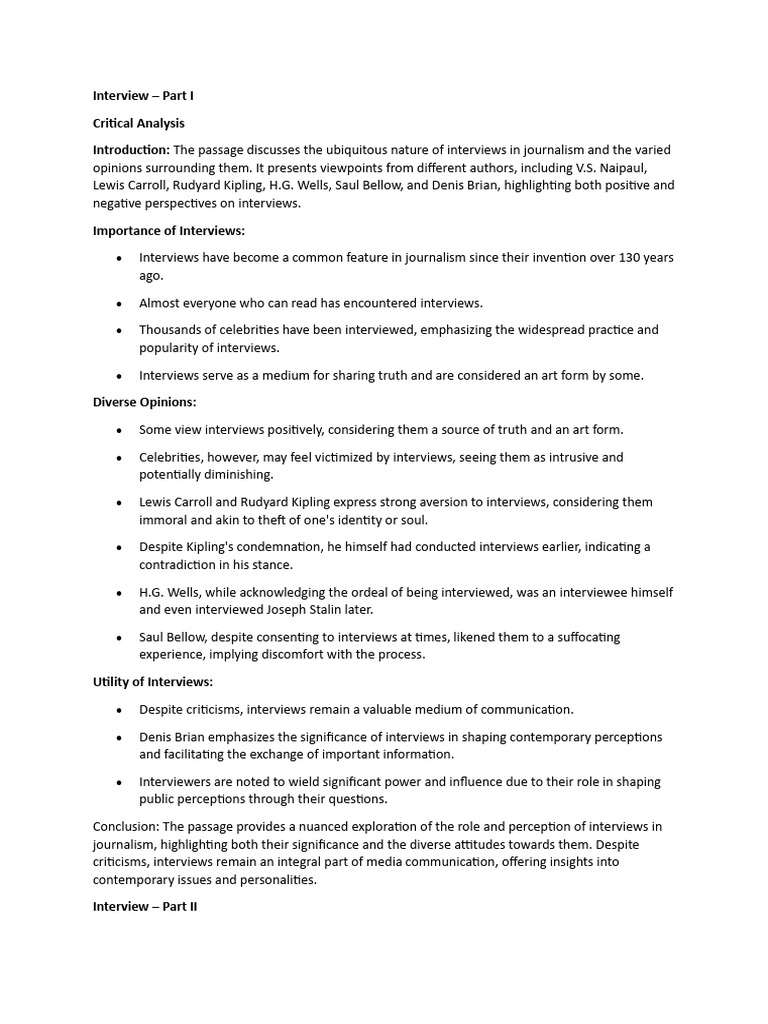 Interview Pdf Novelists Novels