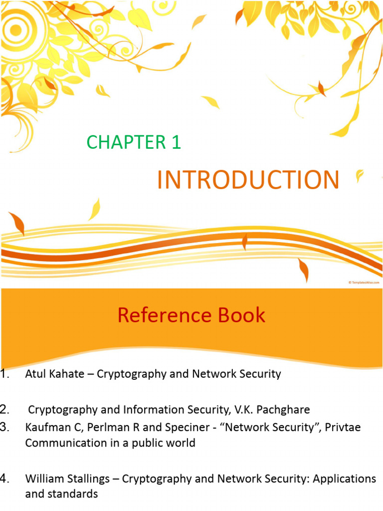 IS_chapter1.pptx | PDF | Public Key Cryptography | Information Security