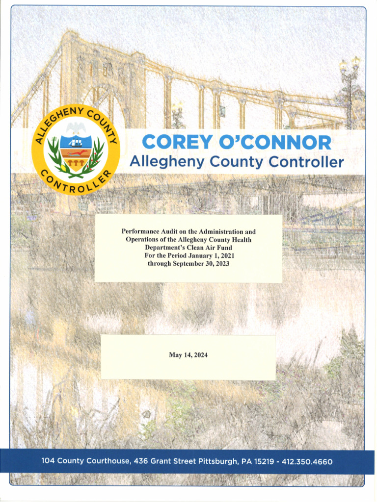 Final Clean Air Fund Performance Audit Report | PDF | Particulates ...