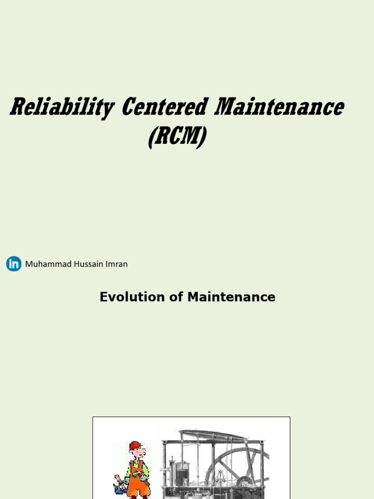 Reliability Centered Maintenance | PDF | Reliability Engineering | Safety