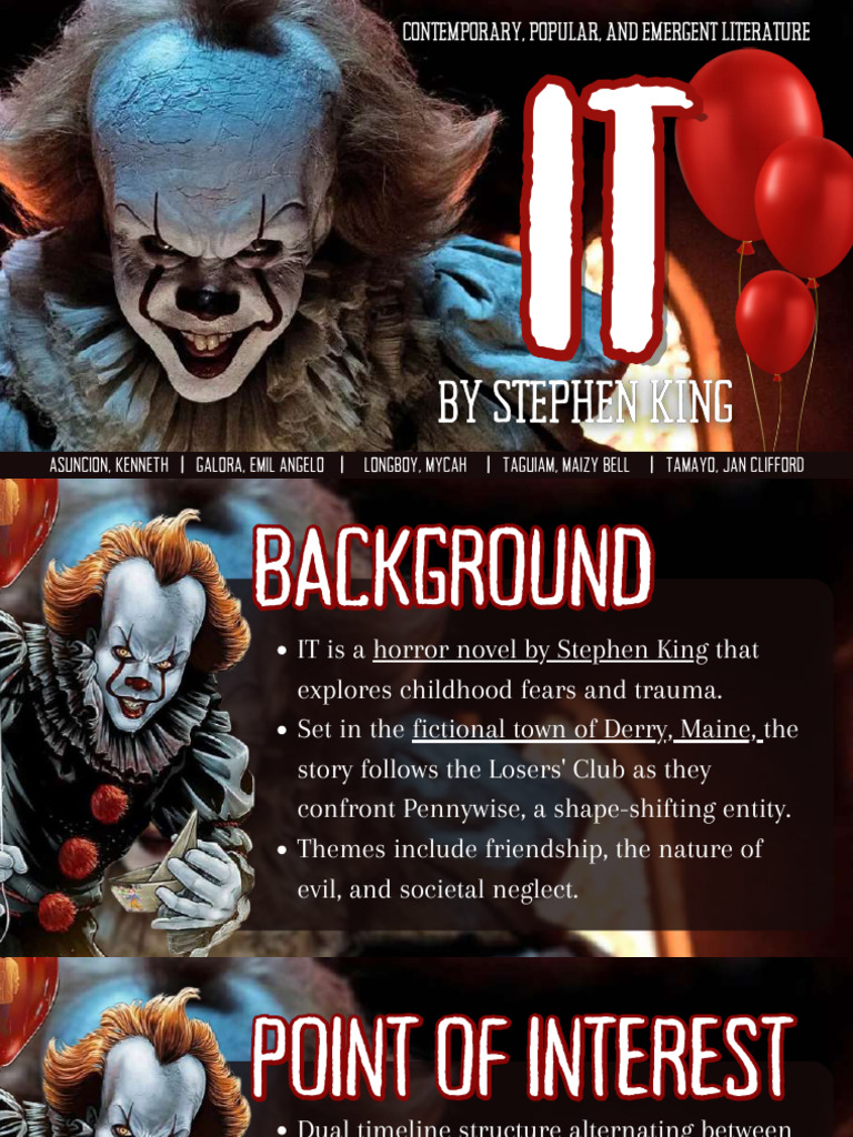 Analyzing Stephen King's IT: Themes & Impact | PDF | Social Science ...