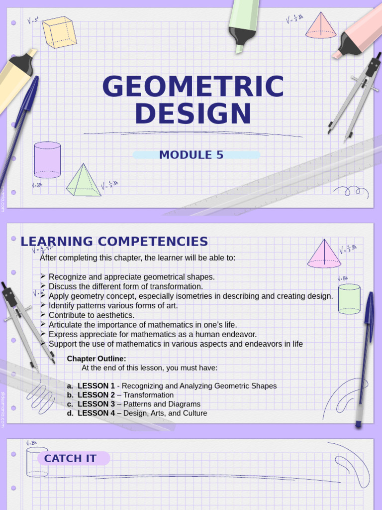 Analyzing Geometric Shapes and Patterns | PDF | Symmetry | Geometry