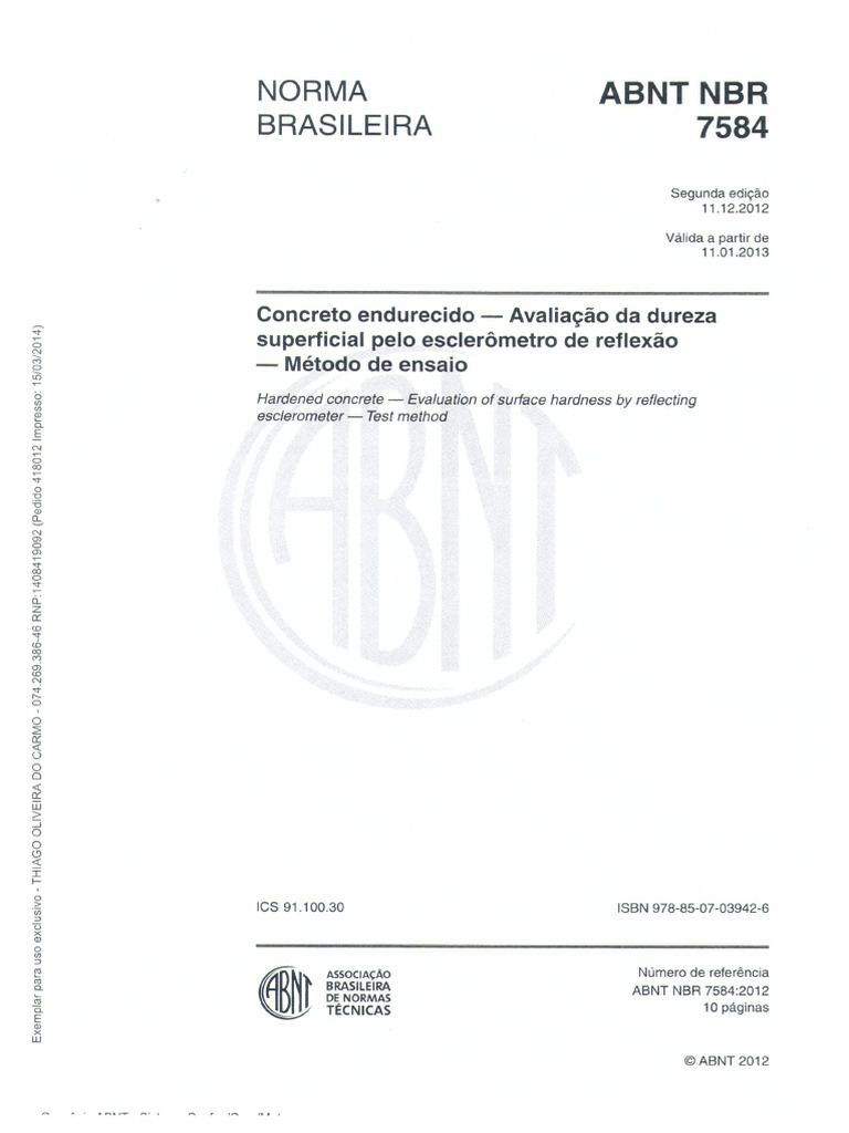 Abnt NBR 7584-2012 | PDF