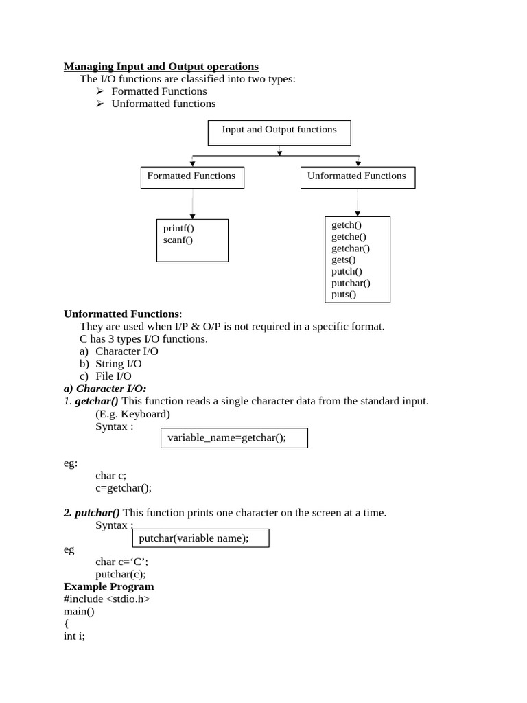 Managing Input and Output operations | PDF | Integer (Computer Science ... Managing Input and Output operations | PDF | Integer (Computer Science ...