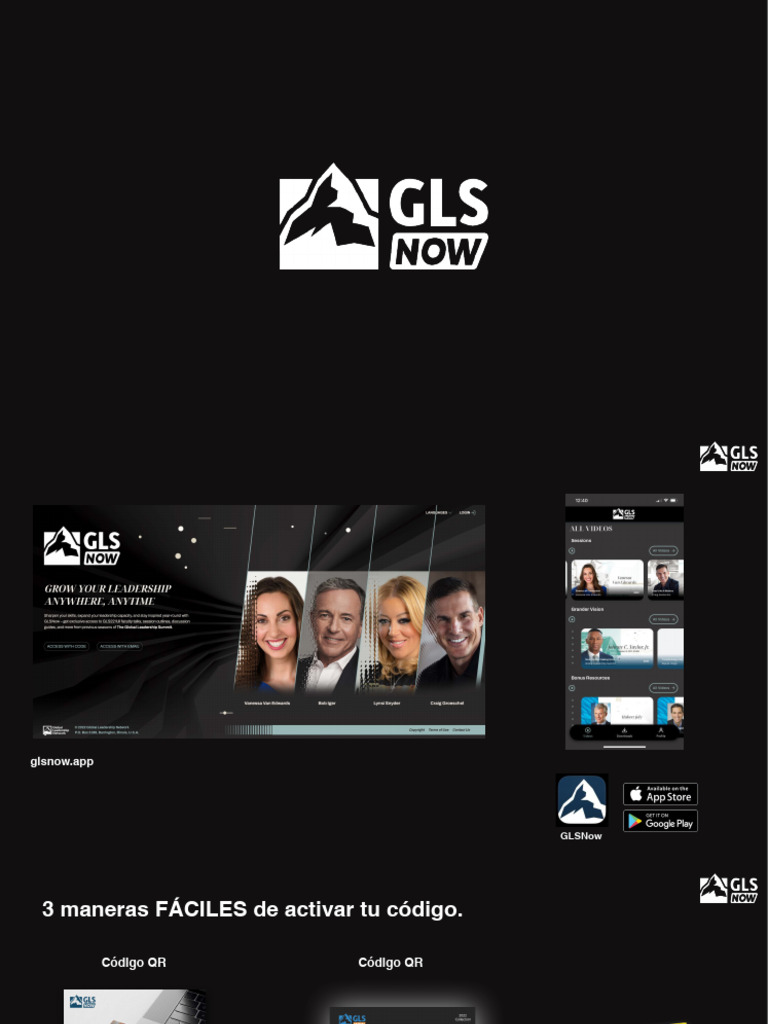 GLSNow 2022 - Global Leaders Connect Meeting (ESP) | PDF | Contraseña | Código QR
