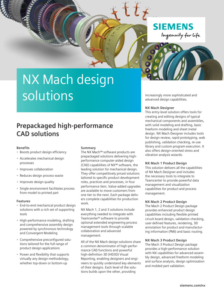 NX Mach Design Solutions 2019 | PDF | Computer Aided Design | Printed ...