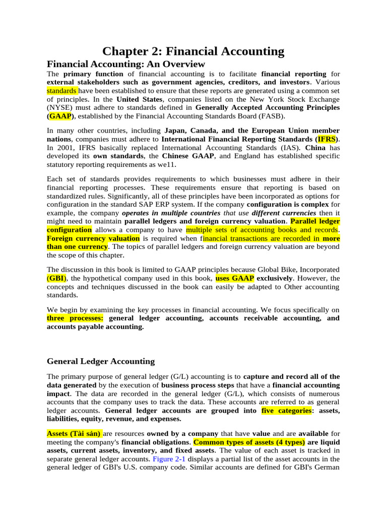 Chapter 2: Financial Accounting | PDF | Income Statement | Balance Sheet