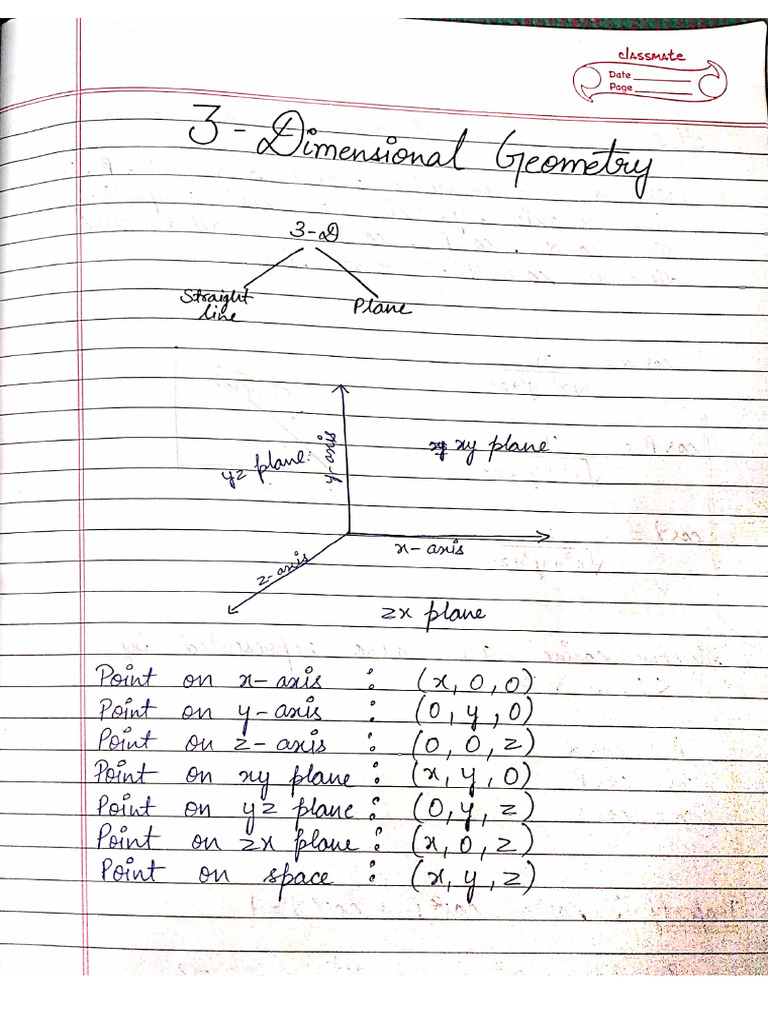 'Straight Lines (3 D) | PDF