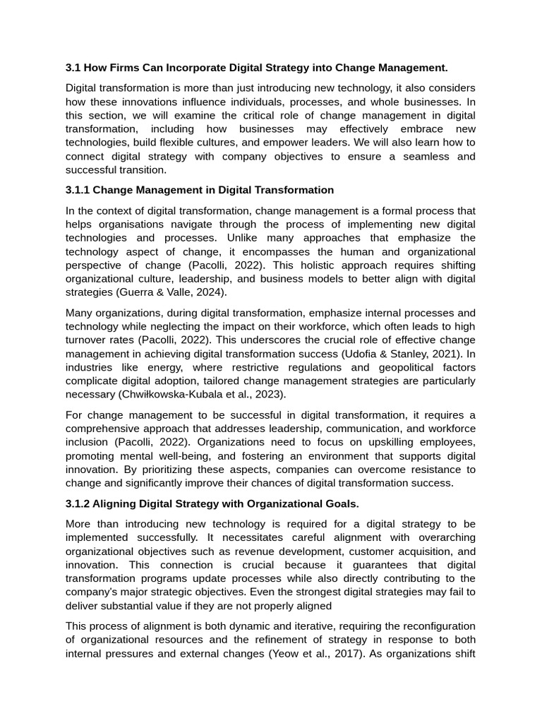 Section 3 Group Assignment Pdf Change Management Leadership