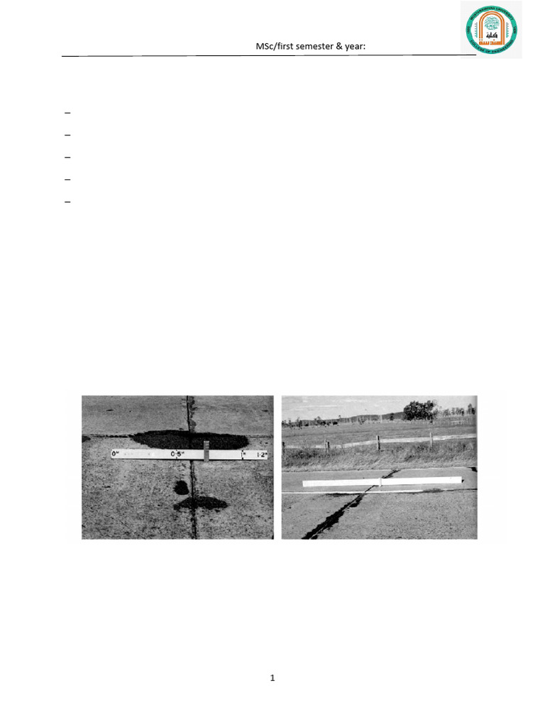 Rigid Pavement Distresses Guide | PDF | Road Surface | Road